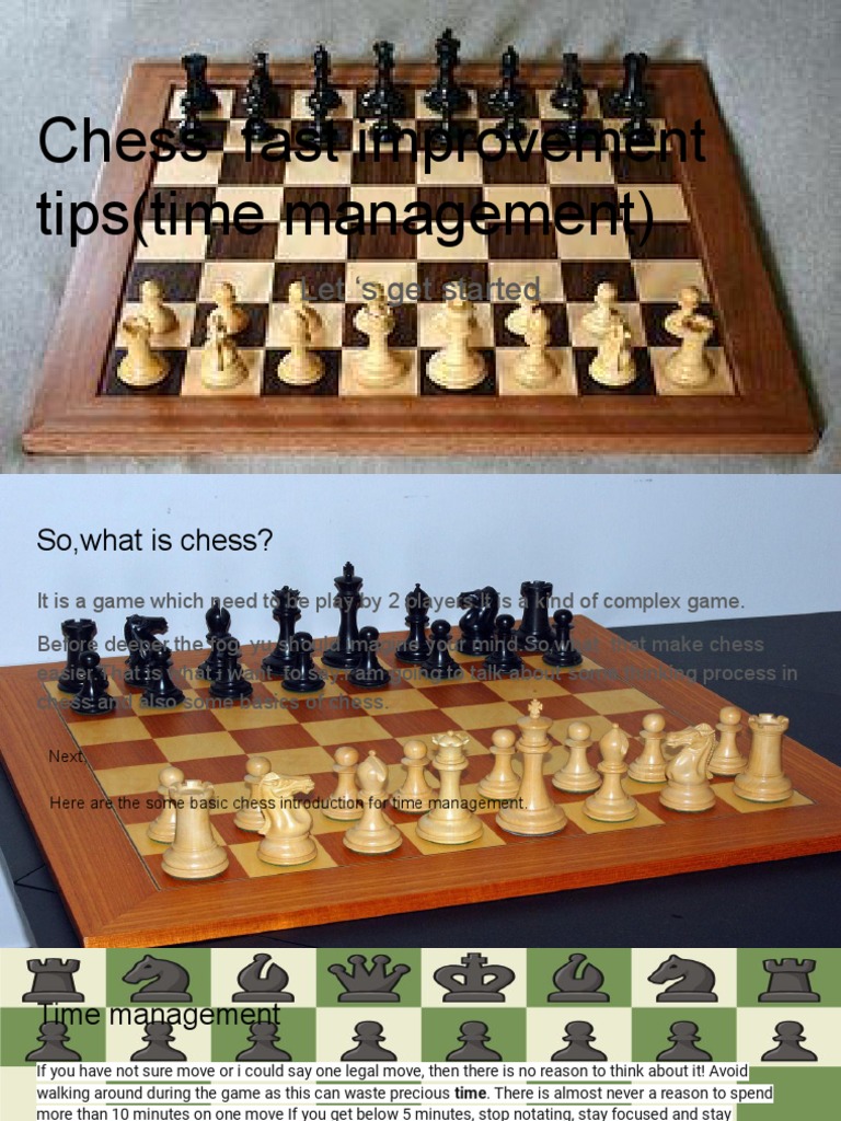 Chess Fast Improvement Tips (Time Management) | PDF