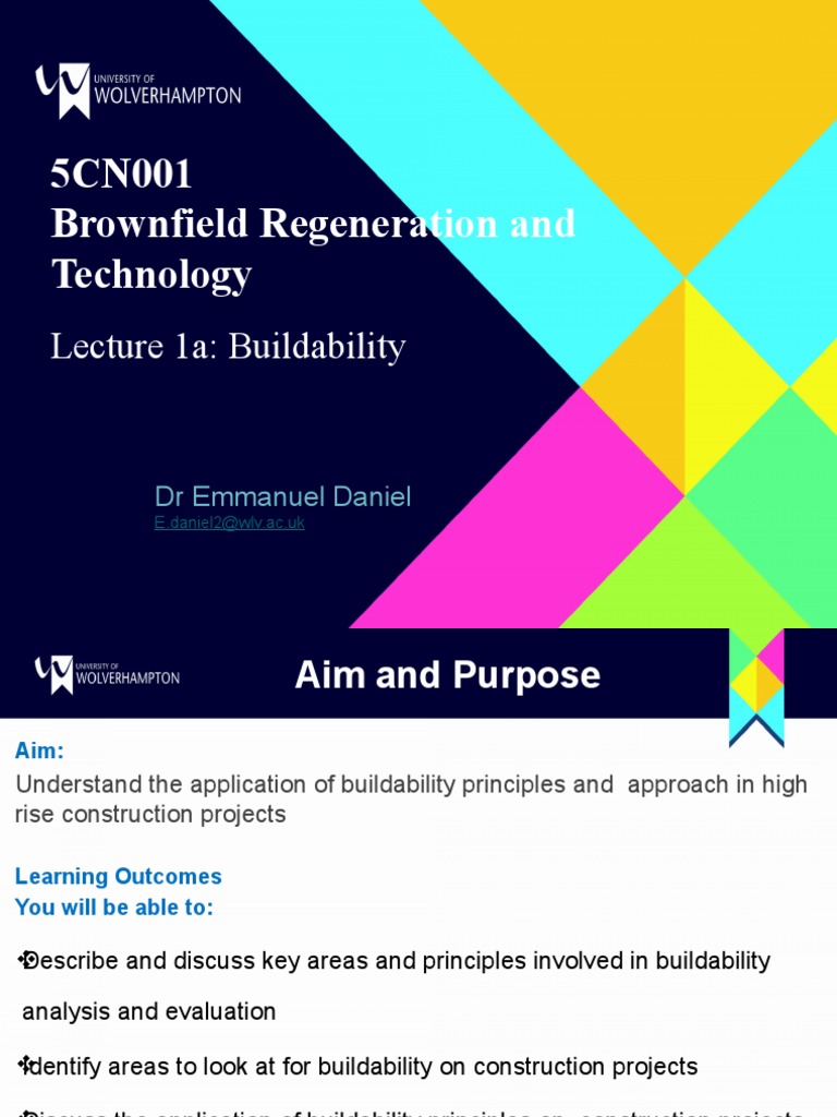 Lecture1 Buildability Ed | PDF | Building Information Modeling | Design