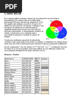 Tabela de Códigos de Cores RGB | PDF | Modelo de cores RGB | Cor