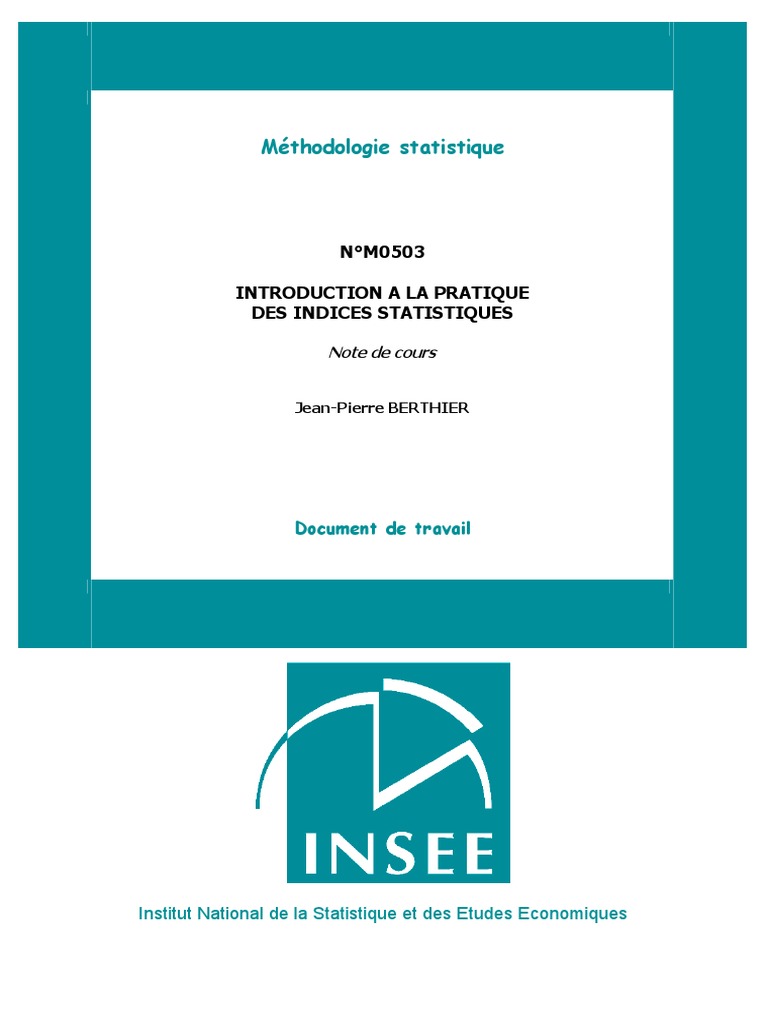 IPC Introduction Pratique Indices PDF | PDF | Utilité (économie) | Moyenne