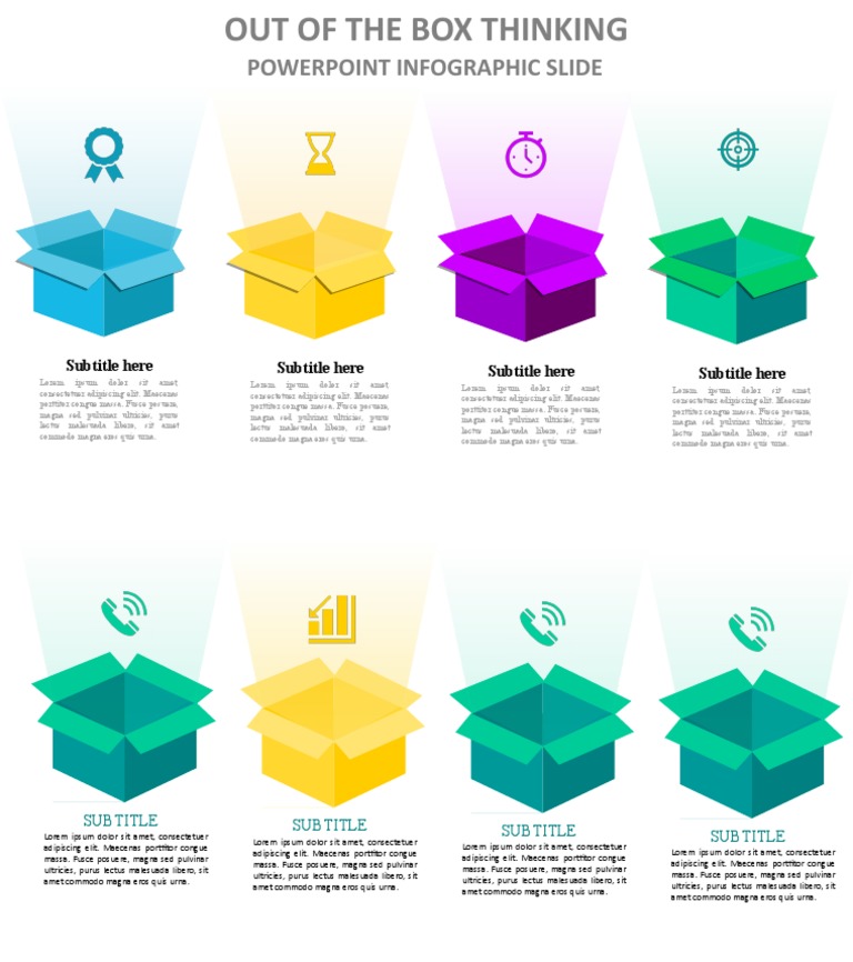 Powerpoint Infographic Slide: Subtitle Here Subtitle Here Subtitle Here ...