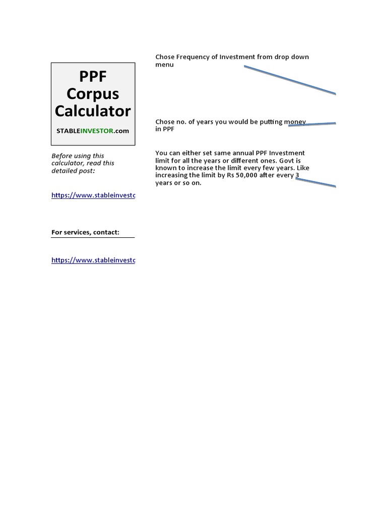 PPF Excel Calculator Stable Investor | PDF | Economies | Business