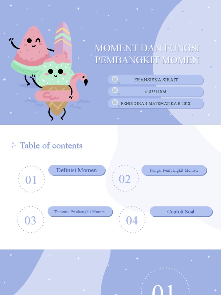 Fungsi Pembangkit Momen dalam Statistika | PDF