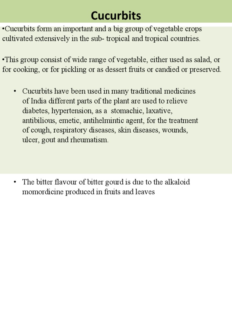 Cucurbits Horticulture Notes by Anurag | PDF | Cucurbita | Sowing