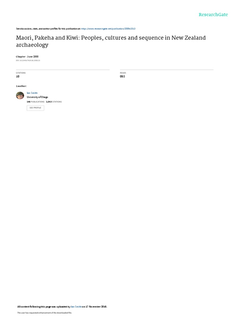 Maori, Pakeha and Kiwi: Peoples, Cultures and Sequence in New Zealand ...