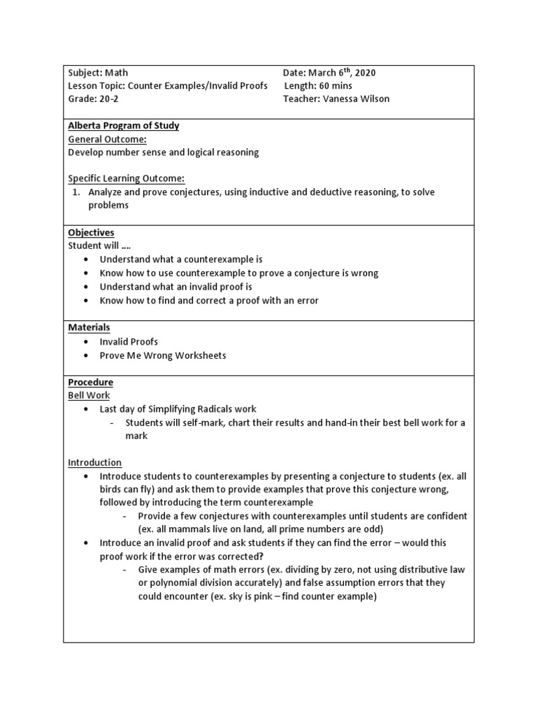 Lesson 2 | PDF | Mathematical Proof | Conjecture