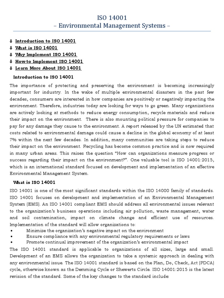 Iso 14001 | PDF | Environmental Resource Management | Audit