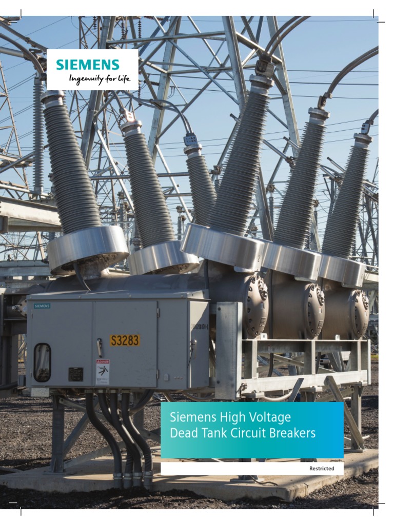 Siemens High Voltage Dead Tank Circuit Breakers: Restricted | PDF ...
