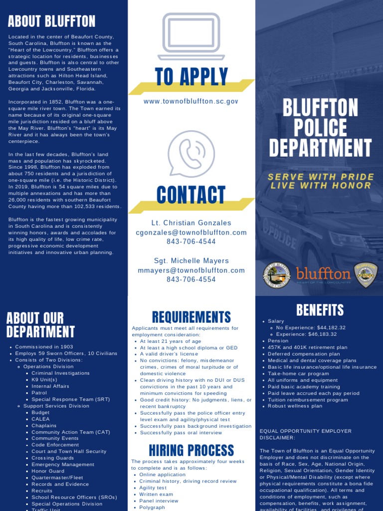 BPD Recruitment Brochure 2021 | PDF | Justice | Crime & Violence