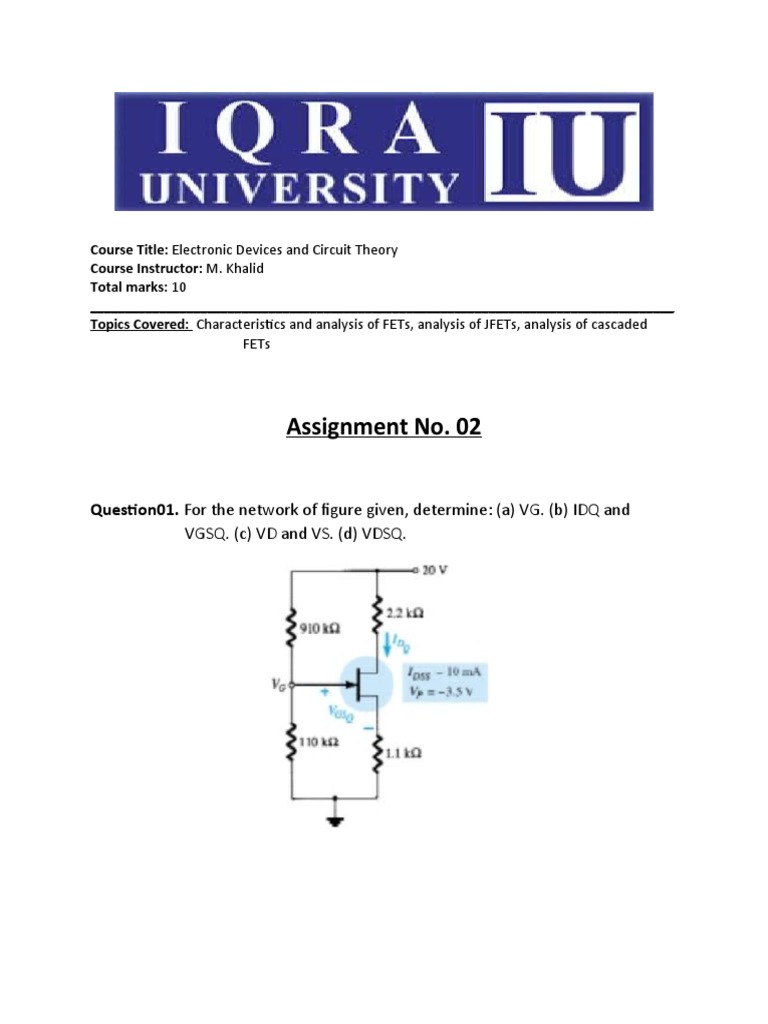 Electronic Assignment | PDF