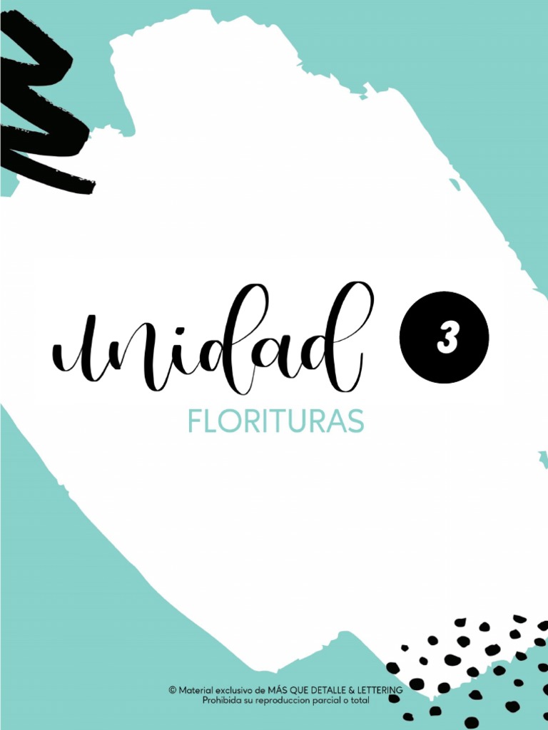 FOLLETO UNIDAD 3 Lettering | PDF