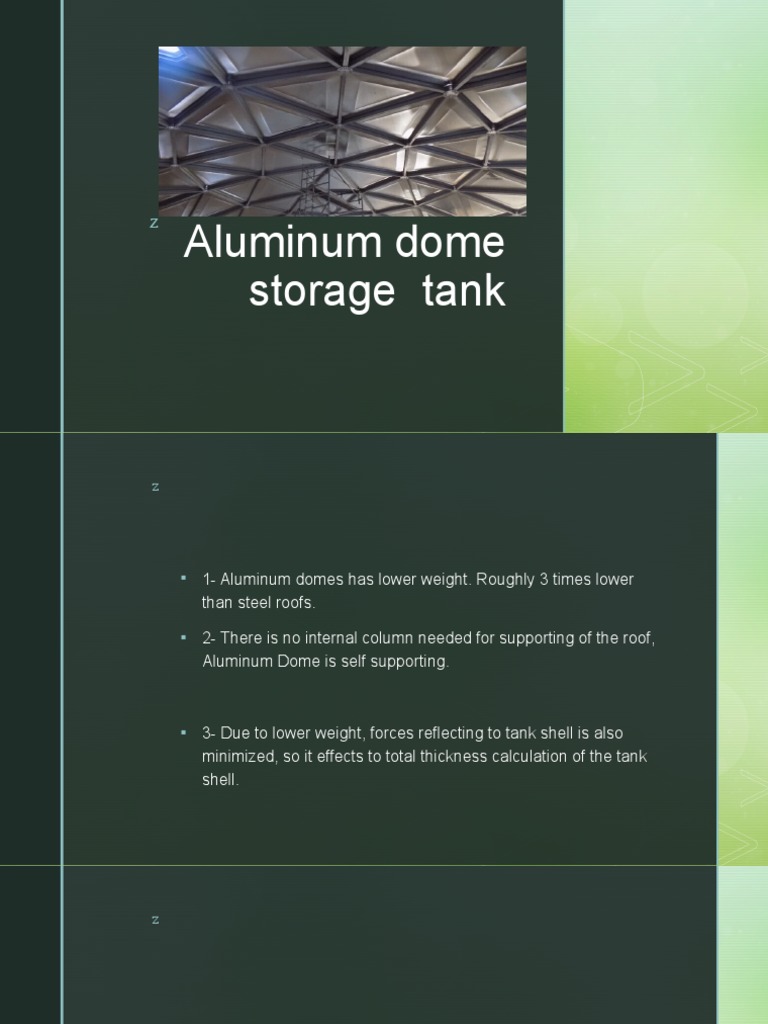 The Advantages of Aluminum Dome Storage Tanks: Lightweight, Maintenance ...