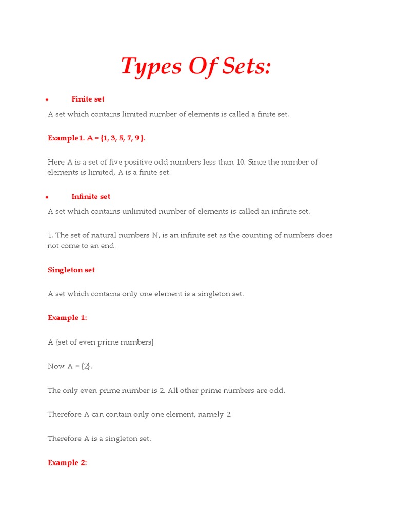 Review Topic of Sets | PDF | Set (Mathematics) | Numbers