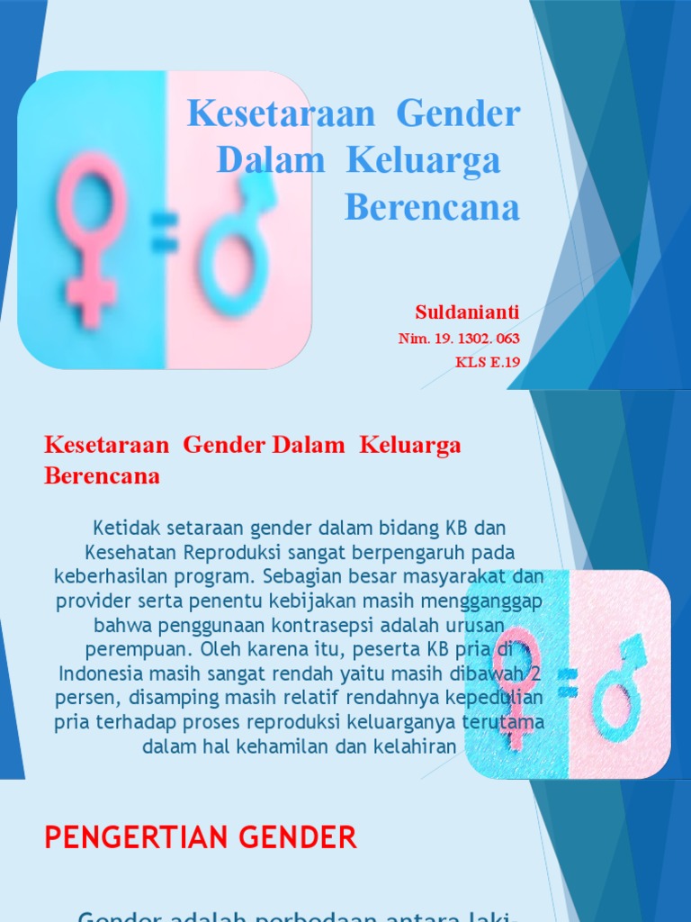 Kesetaraan Gender Dalam Keluarga | PDF | Kesehatan Holistik