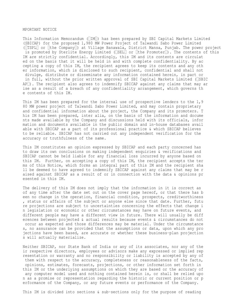 Talwandi Sabo Power Project IM | PDF | Thin Film Solar Cell | Photovoltaics