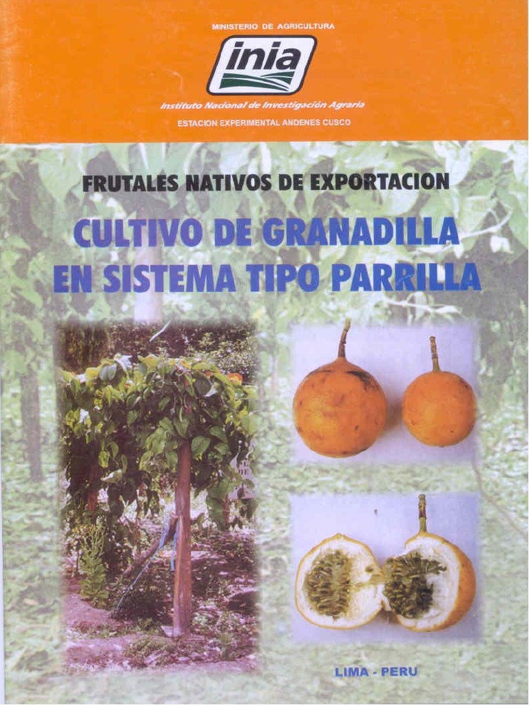 Cultivo de Granadilla en Parrilla | PDF | Tallo de la planta | Plantas