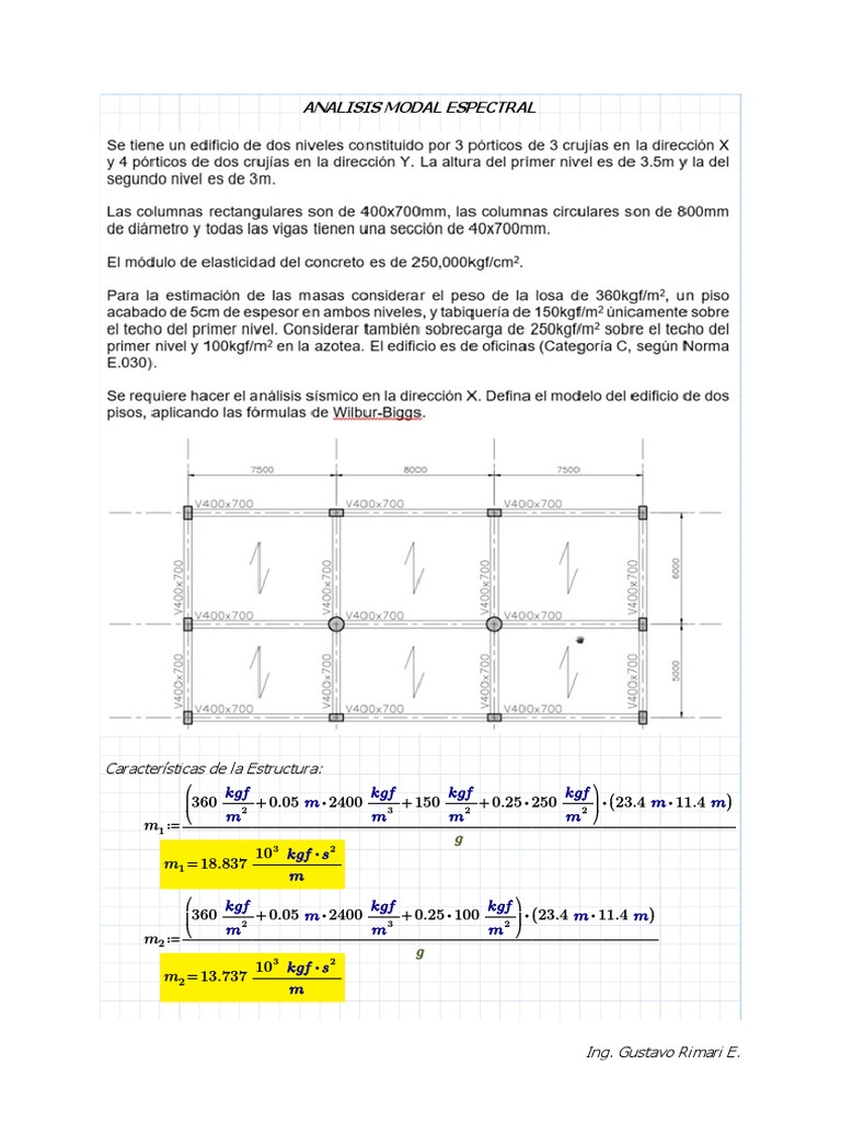 Análisis Modal Espectral Detallado | PDF