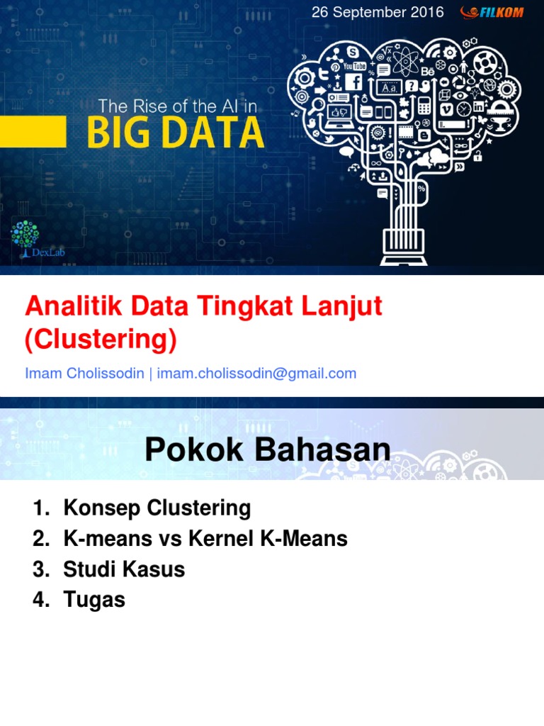 4 Analitik Data Tingkat Lanjut Clustering Big Data - L1617 - v2.08 PDF | PDF