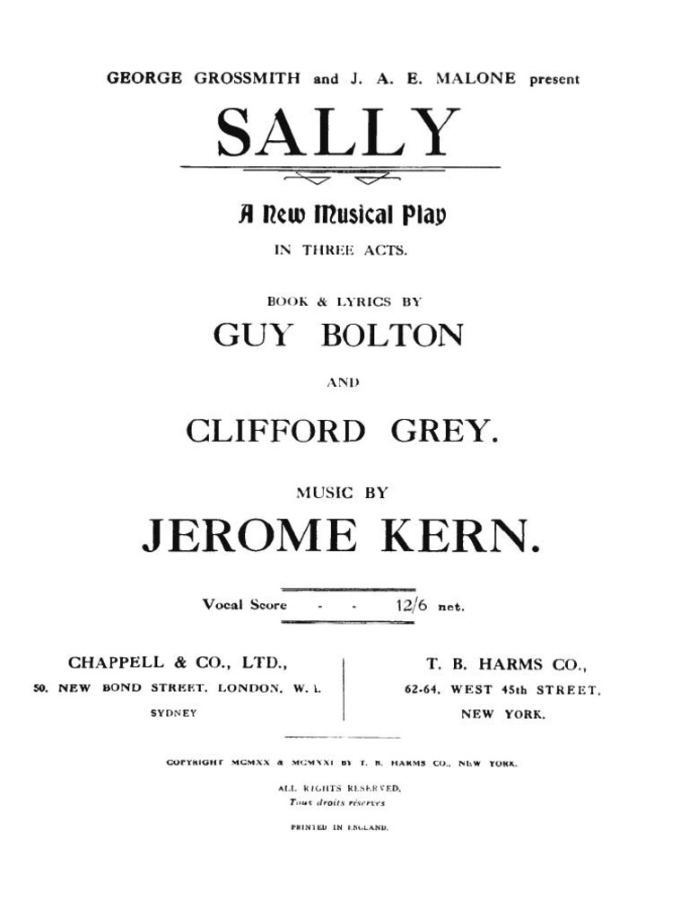 Sally | PDF | Musicology | Classical Music