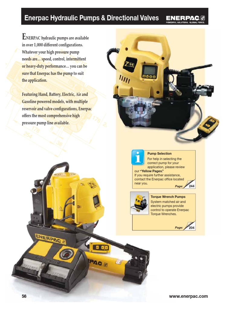 Enerpac Pumps and Valves Catalog Pages | PDF | Pump | Manufactured Goods