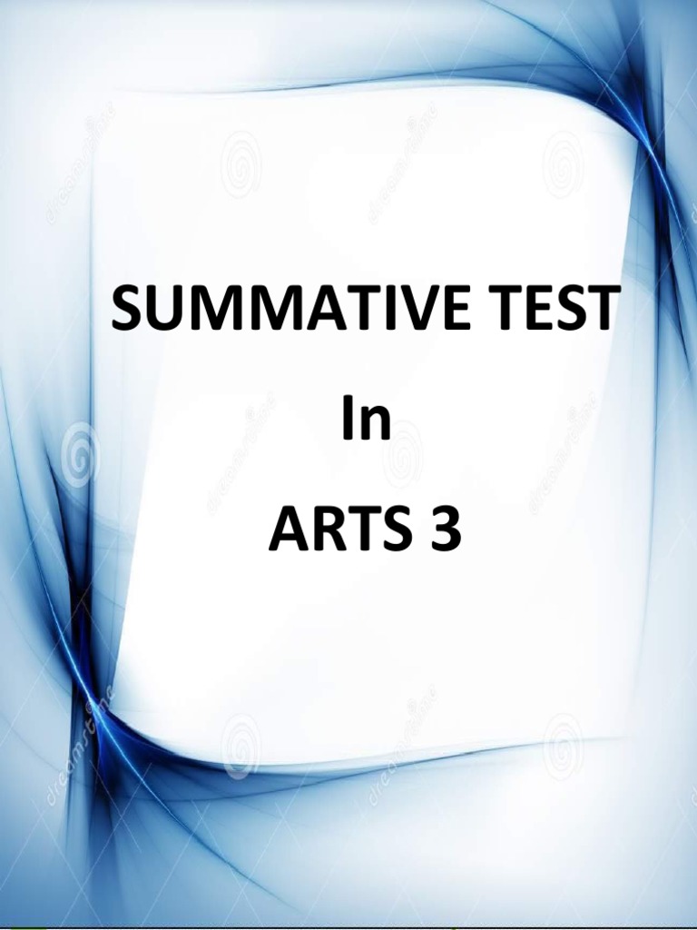 Summative ARTS | PDF