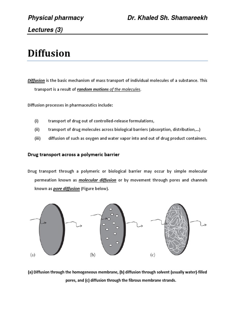 Lecture 4 (Diffusion) PDF | PDF | Diffusion | Materials Science