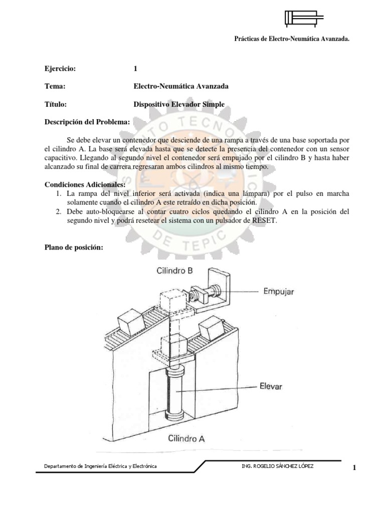 ITT - Ejercicios ElectroNeumatica Avanzada v2 | PDF | Electrónica | Bienes manufacturados