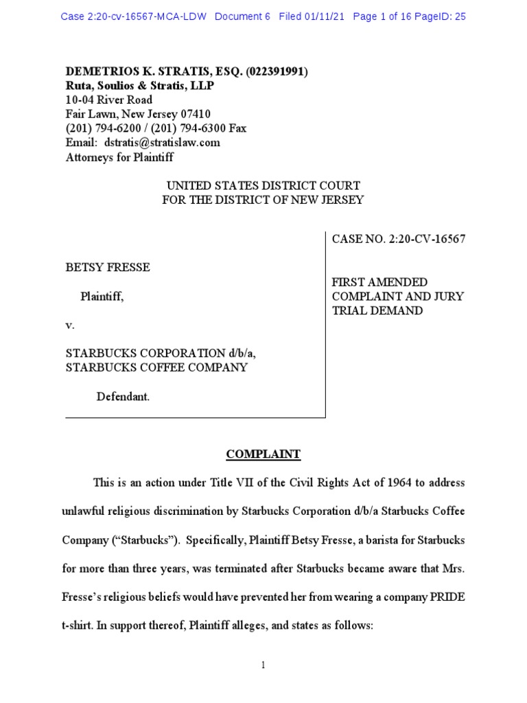 6 Amended Complaint | PDF