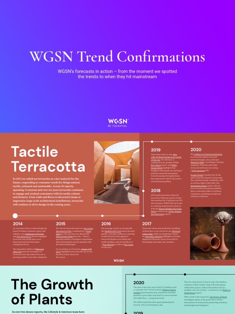 WGSN Trend Forecast: Terracotta 2025 | PDF | Milk | Food And Drink