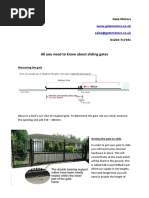 DIY Automatic Sliding Gate Guide | PDF | Screw | Concrete