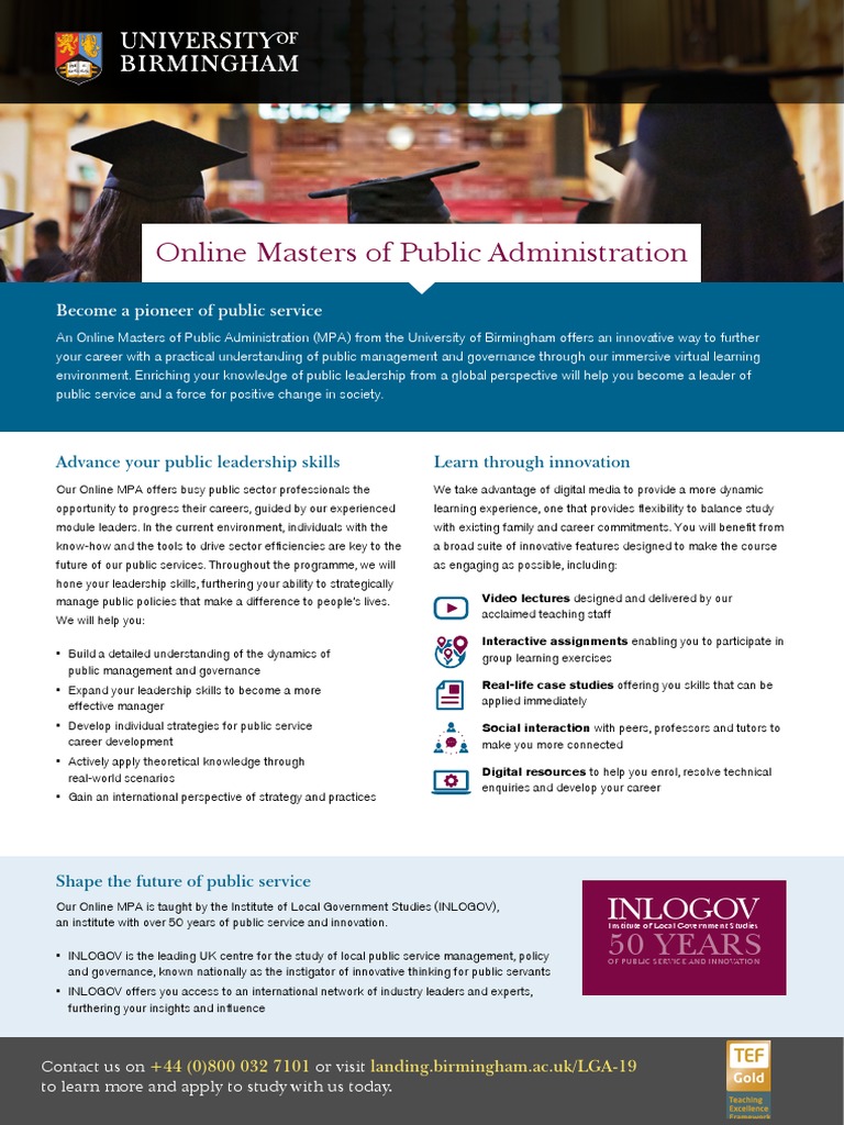 Online Masters of Public Administration: Inlogov | Download Free PDF ...
