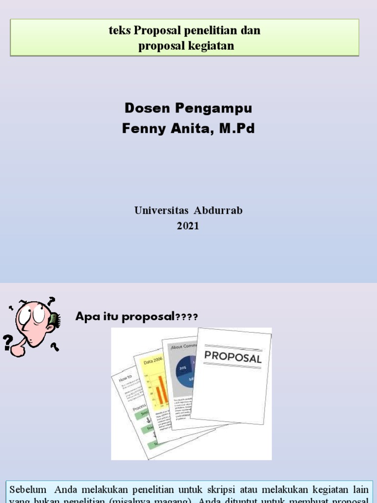 Panduan Menyusun Proposal Penelitian | PDF