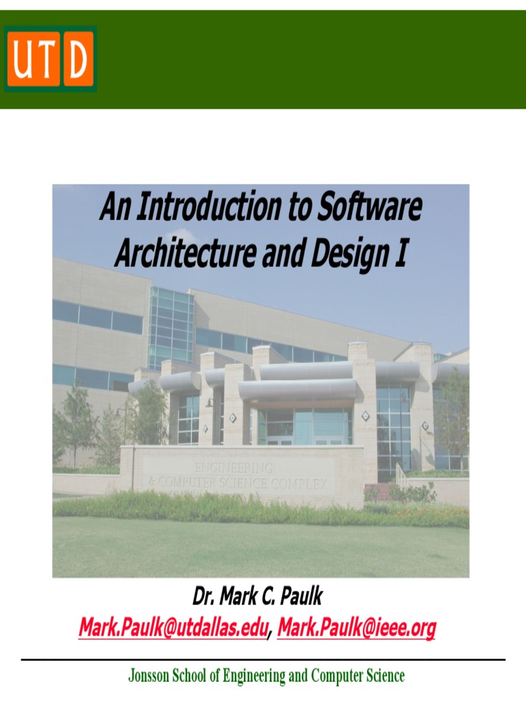 An Introduction to Software Architecture and Design | PDF | Model–View–Controller | Client ...