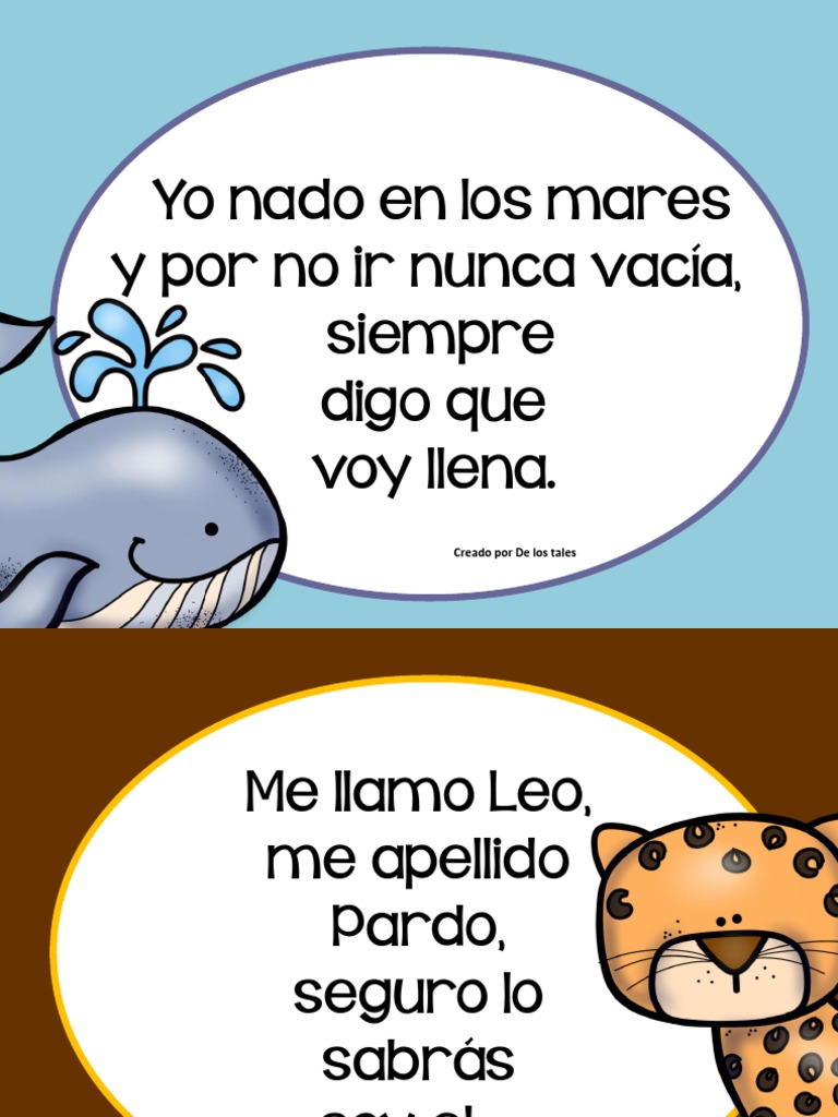 Adivinanzas de Animales - Parte3 | PDF