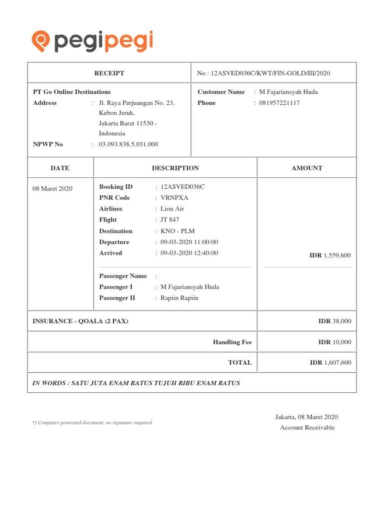 (12ASVED036C) Invoice | PDF