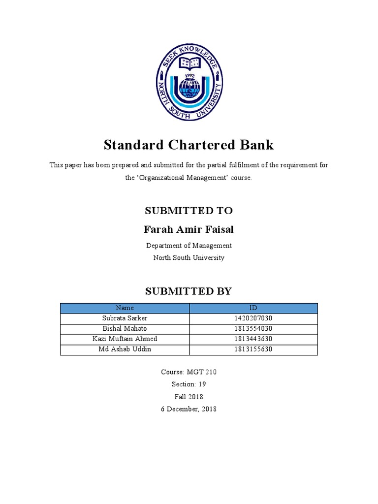 Standard Chartered Bank Shortcut | Download Free PDF | Swot Analysis ...