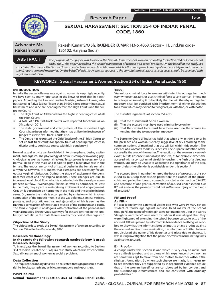 Section 354 Ipc | PDF | Orgasm | Prostate