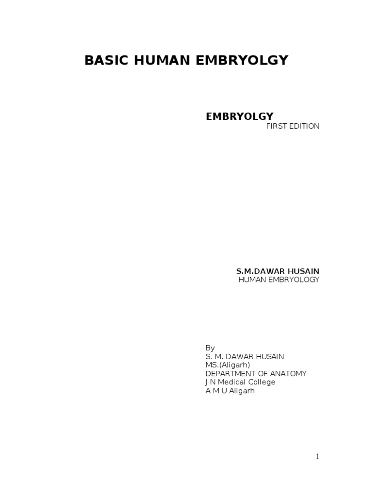 Basic Human Embryology | PDF | Meiosis | Menstrual Cycle
