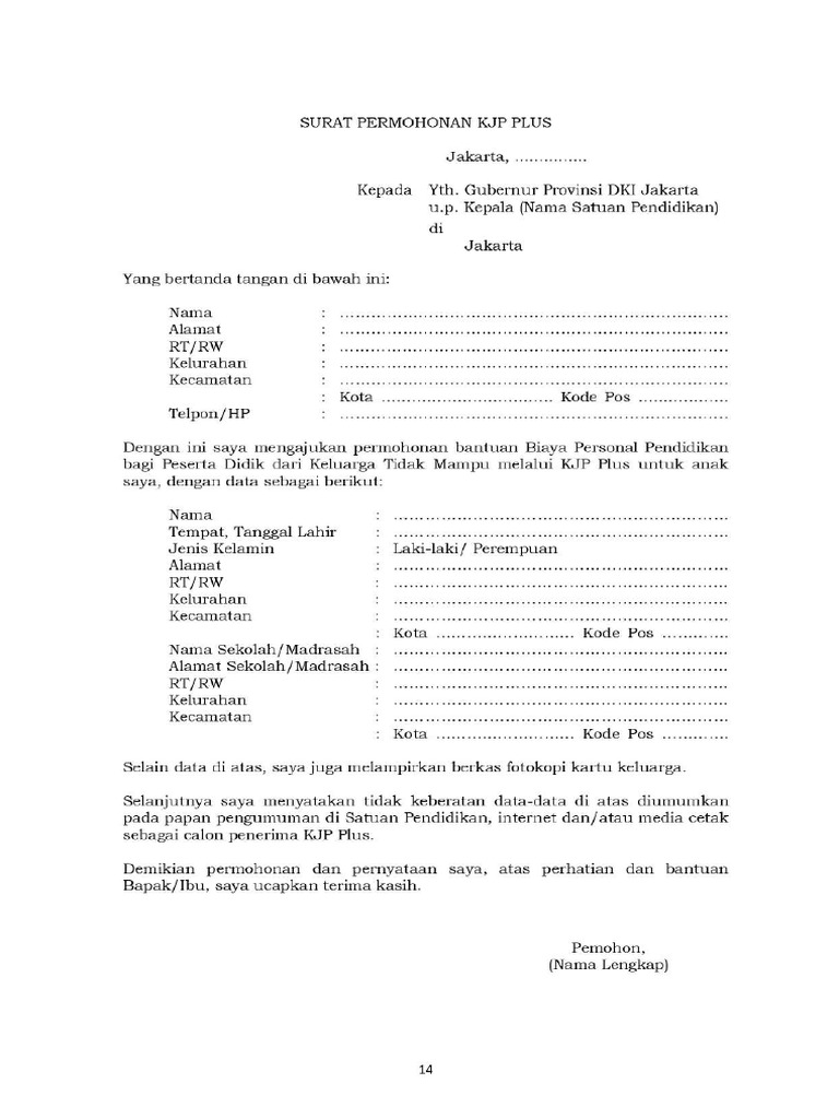 Contoh Scan Gabungan Surat Permohonan KJP + KK + KTP + Akta Peserta ...