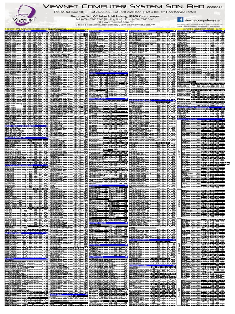 Viewnet Diy Pricelist | PDF | Advanced Micro Devices | Personal Computers