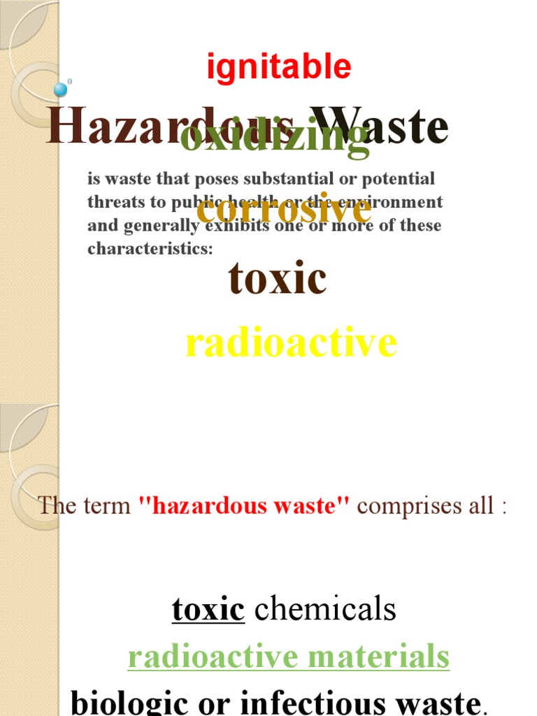 Hazardous Waste | PDF | Hazardous Waste | Resource Conservation And ...