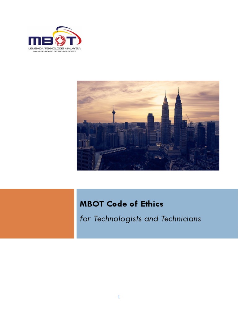 MBOT Code of Ethics PDF | Download Free PDF | Integrity | Competence ...