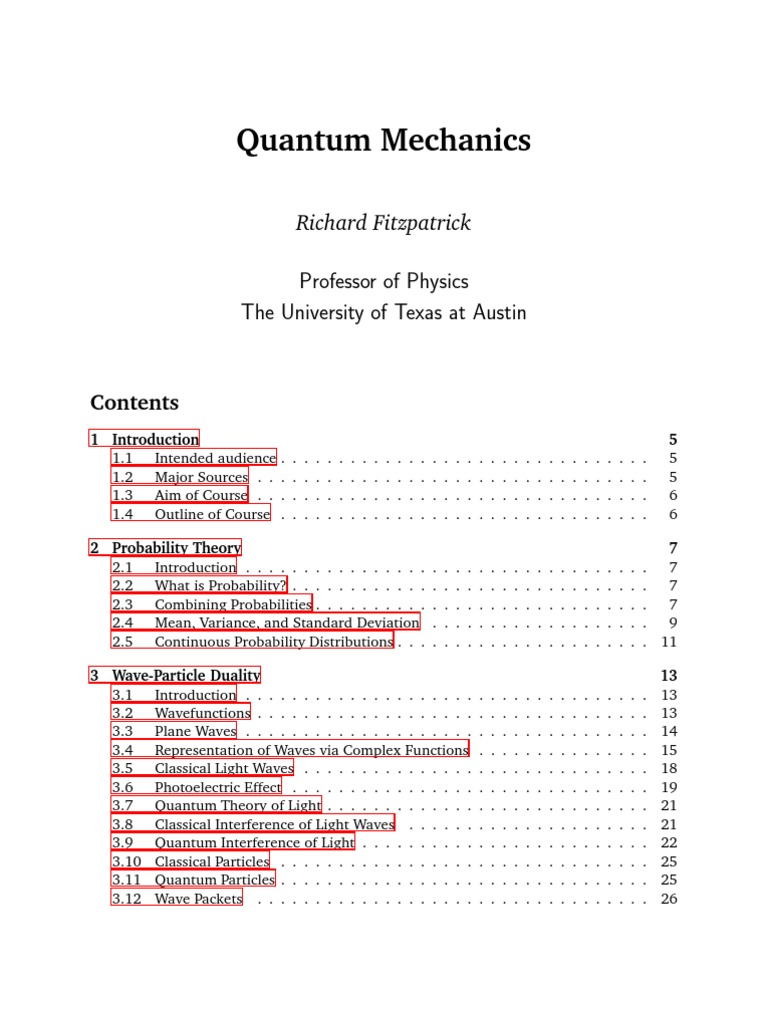 QM Richard Fitzpatrick | PDF