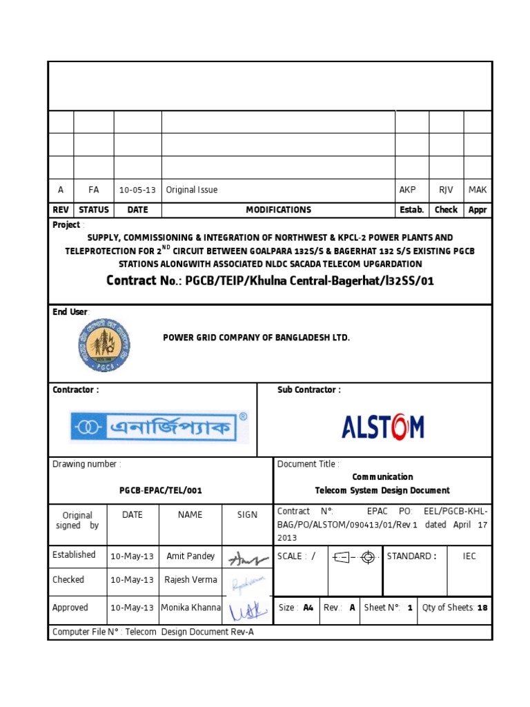 Telecom System Design for Power Plants | PDF | Optical Fiber | Computer ...