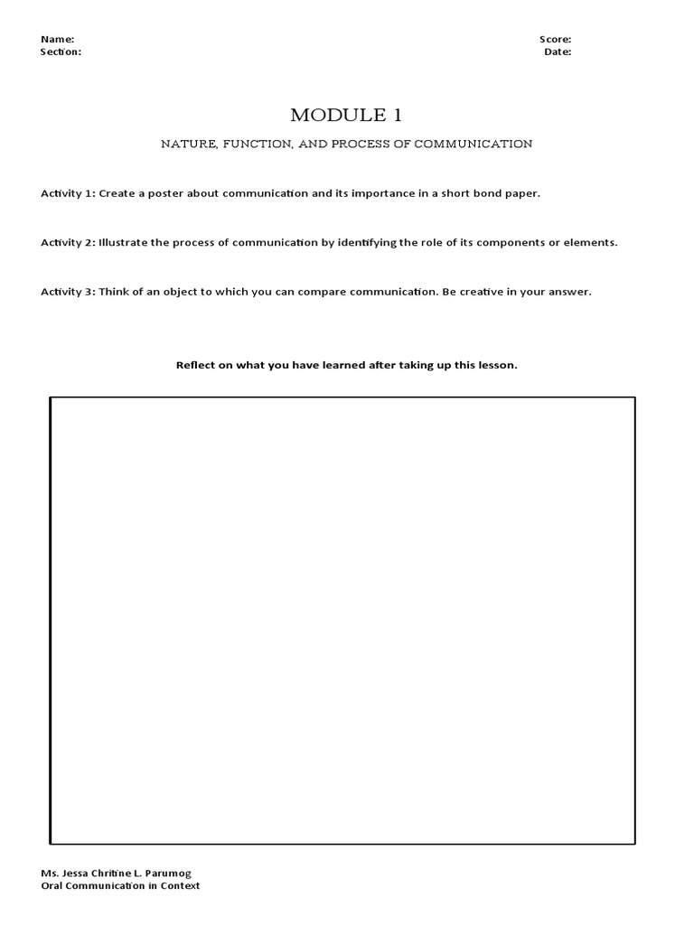 Oral Comm | PDF