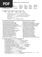 Verb Patterns List PDF | PDF | Verb