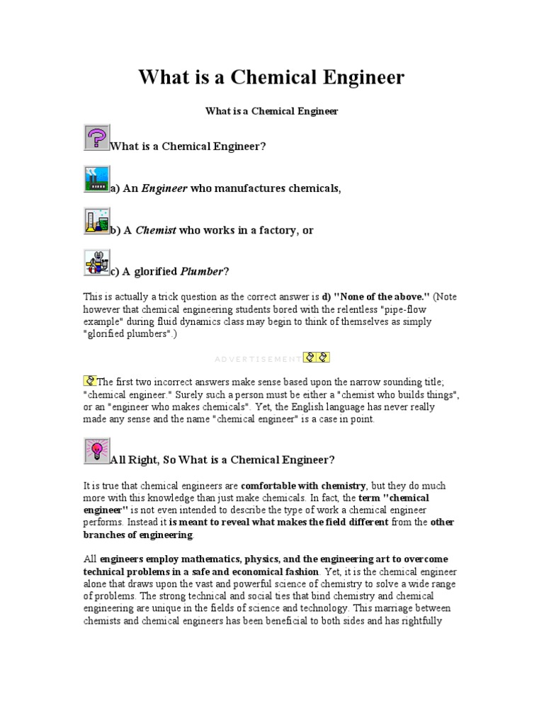 A Versatile Profession: Defining the Role and Impact of the Chemical ...