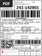 Sample JNT Waybill | PDF