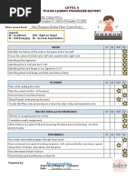 Piano Progress Report Template | PDF | Performing Arts | Elements Of Music