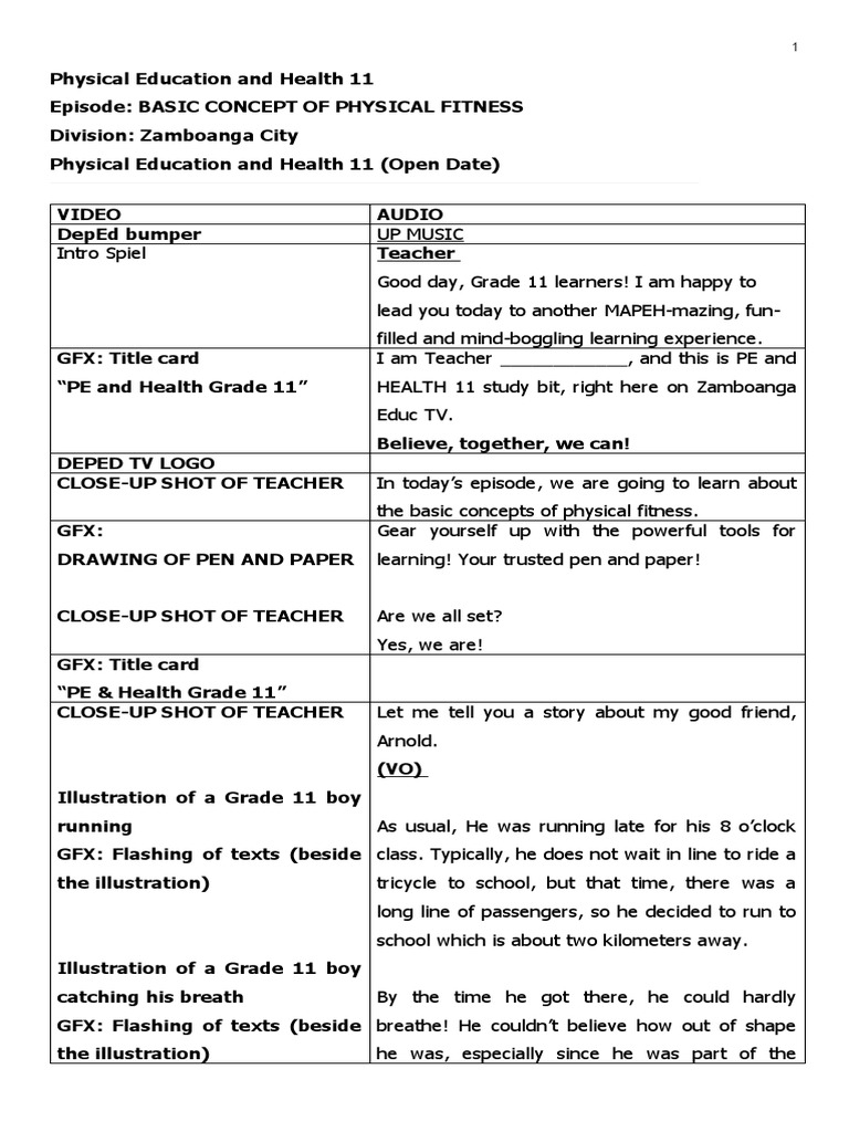 Script - Checked | PDF | Physical Fitness | Strength Training